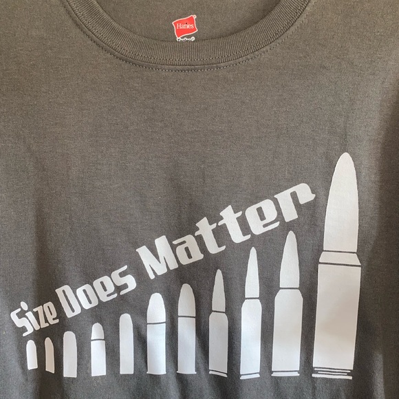 Hanes | Shirts | Men Small Size Does Matter Tshirt | Poshmark